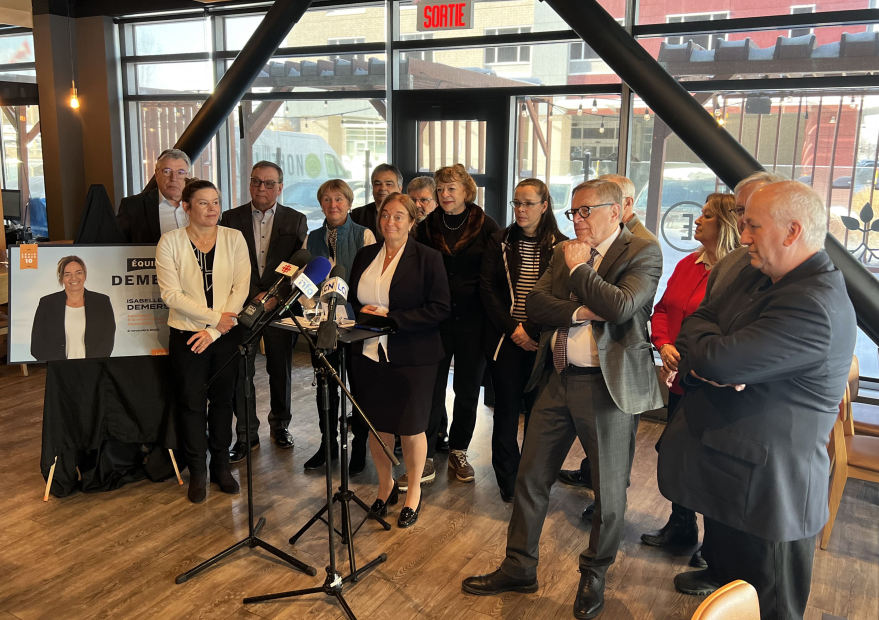 Isabelle Demers, cheffe de LF10 et candidate à la mairie de Lévis